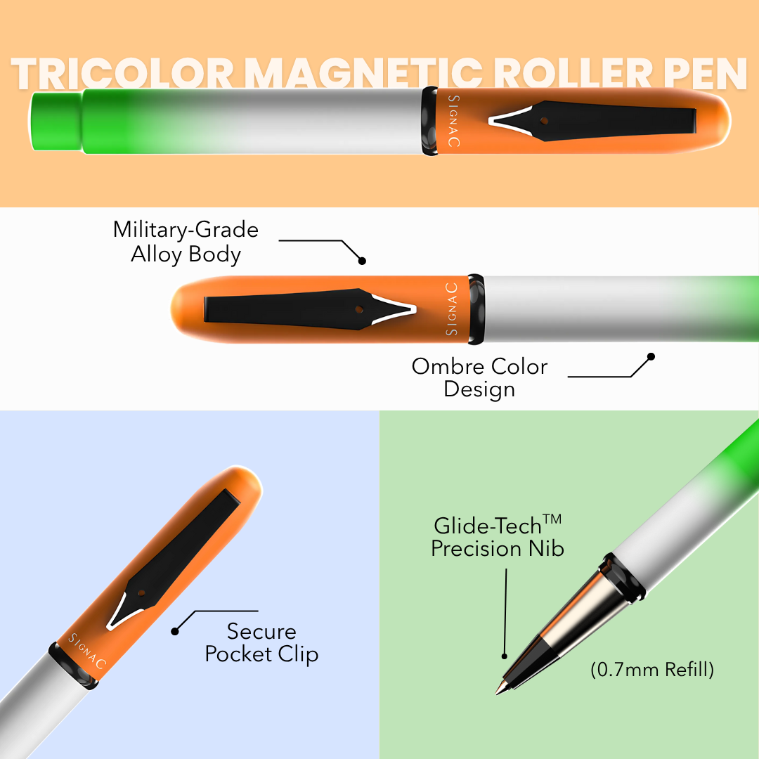 Signac Premium Tricolor Tribute Limited Edition Roller Pen – Signac Pens